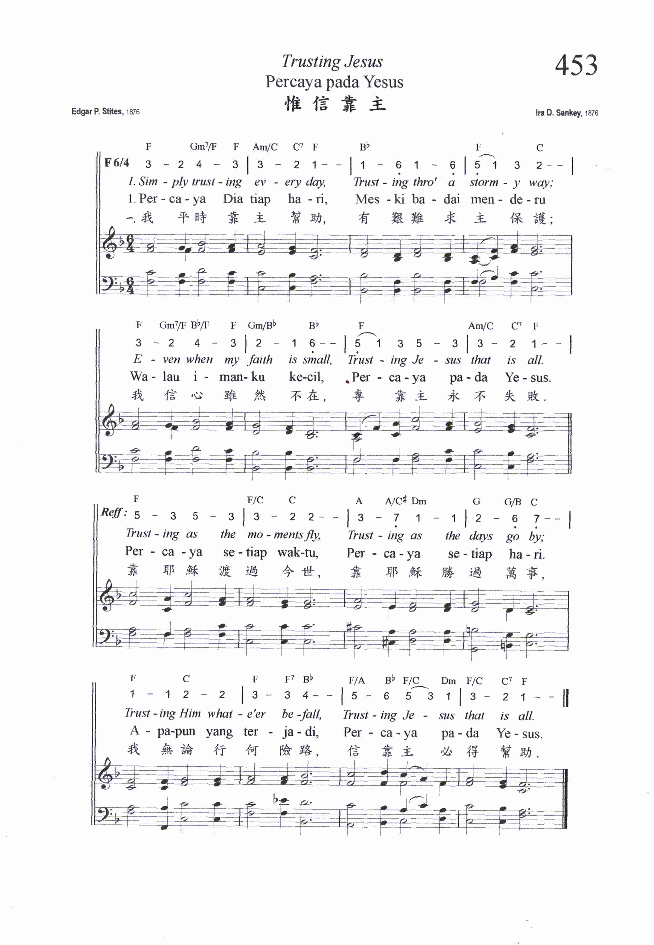 Song In Hymns Ministry Resources | Nyanyian pujian | Home | 453 Percaya ...